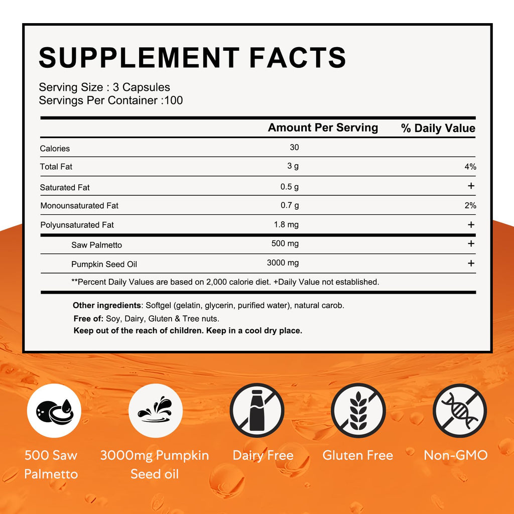 3000 mg pumpkin seed oil dosage