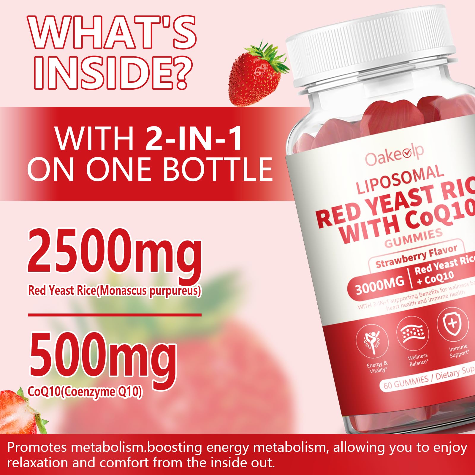 3000 mg red yeast rice supplement