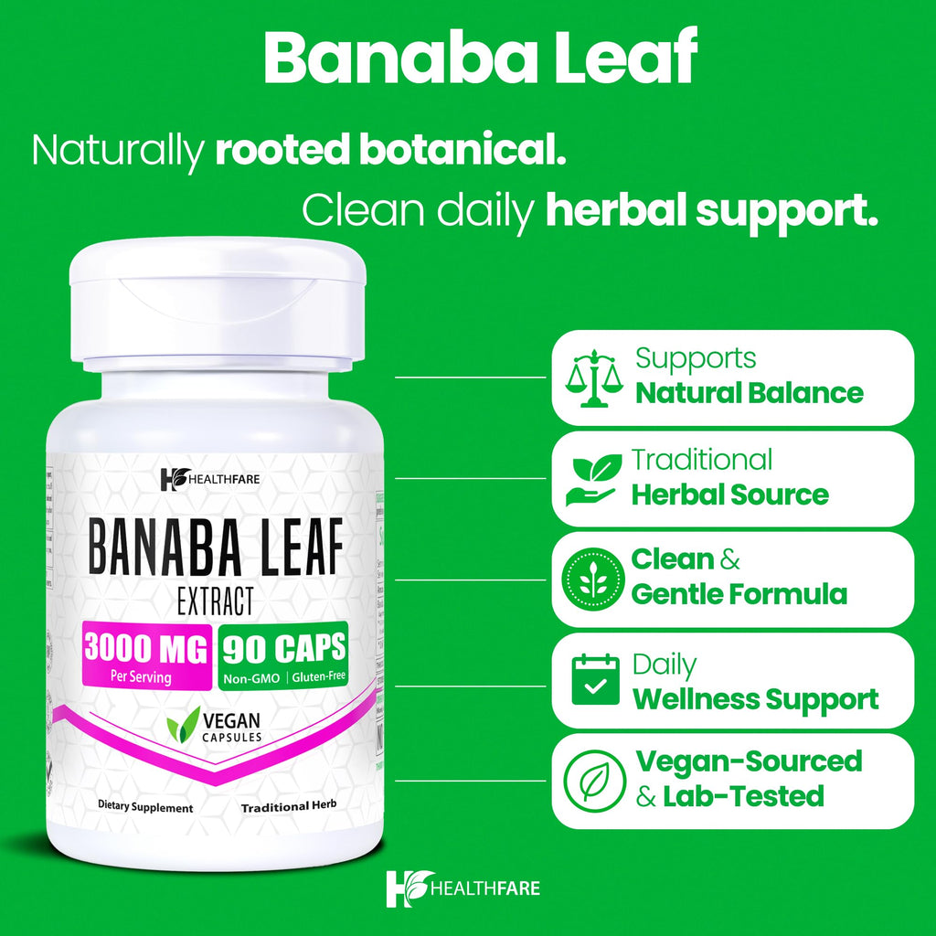3000mg Banaba leaf capsules benefits