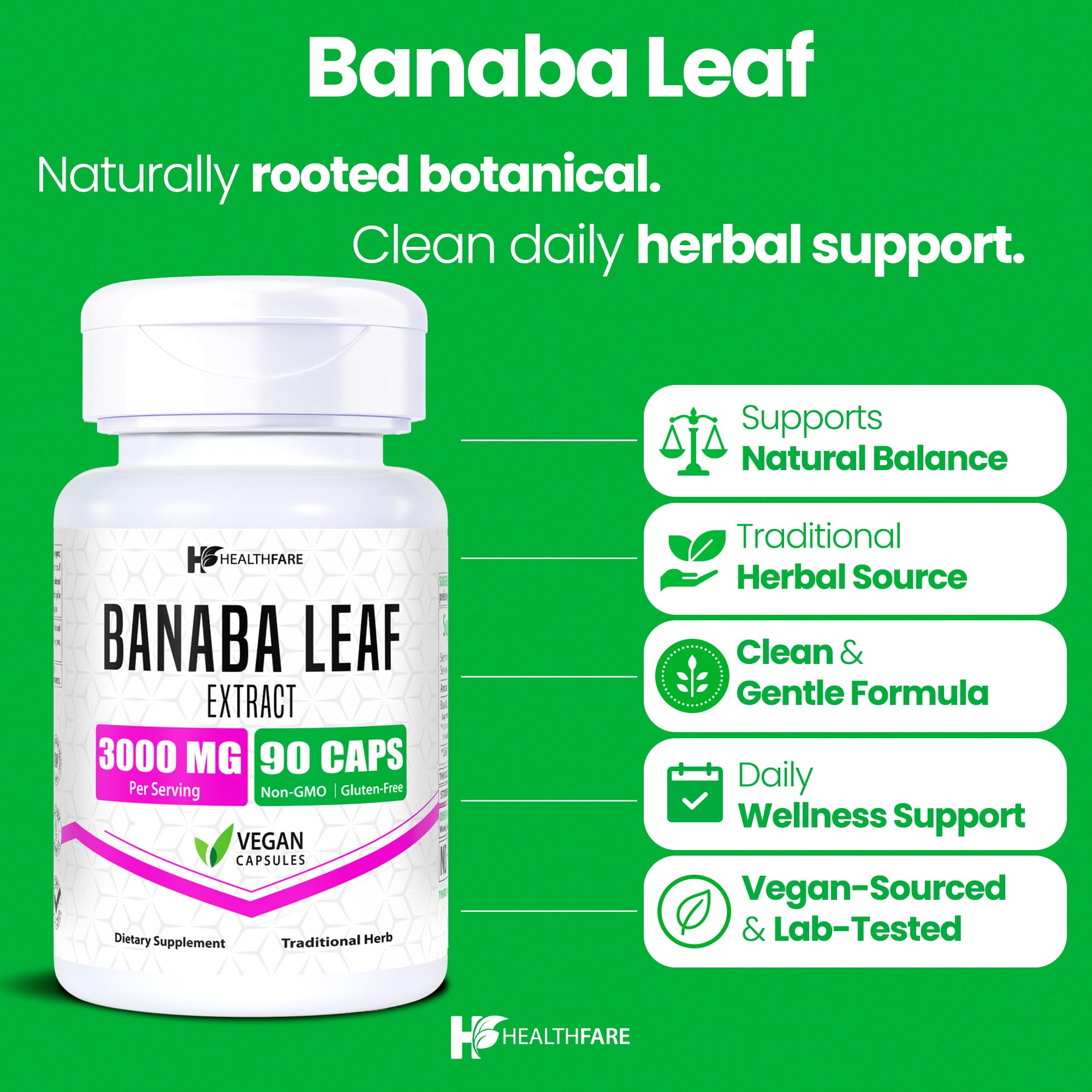 3000mg Banaba leaf capsules benefits