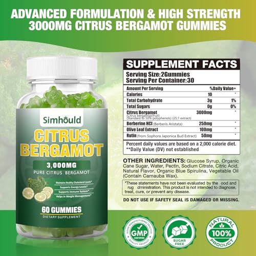 3000MG Citrus Bergamot health supplement