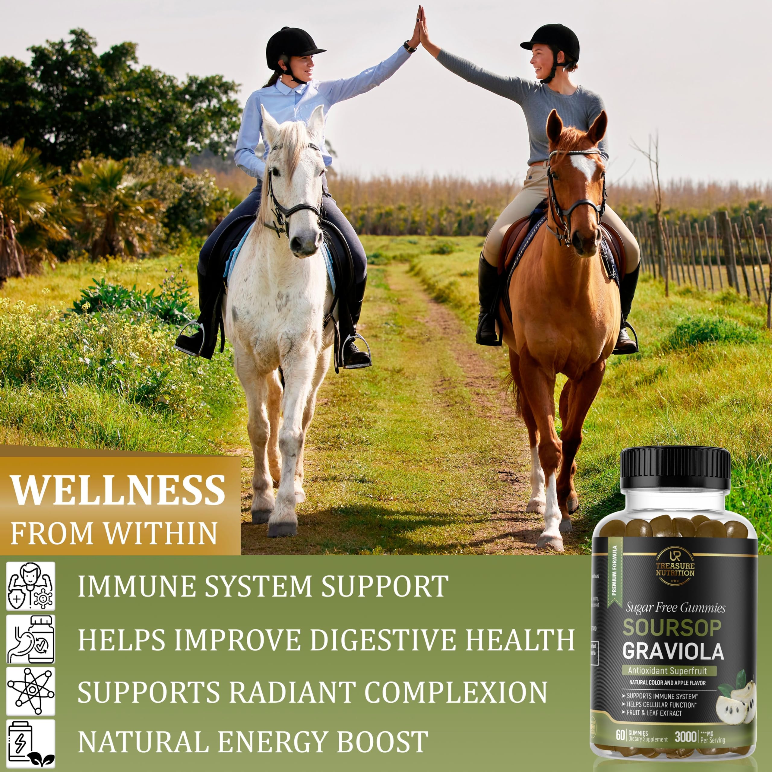 3000mg extract soursop fruit gummies