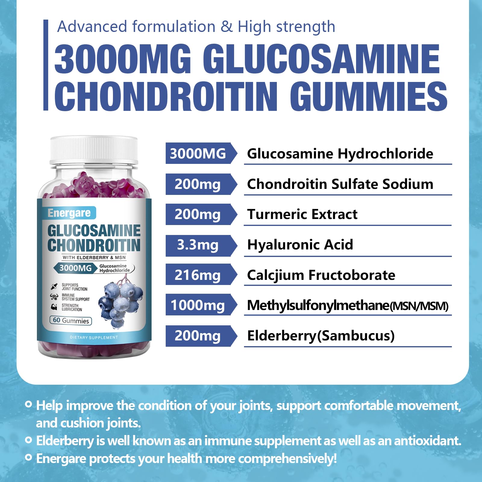 3000mg glucosamine chondroitin supplement