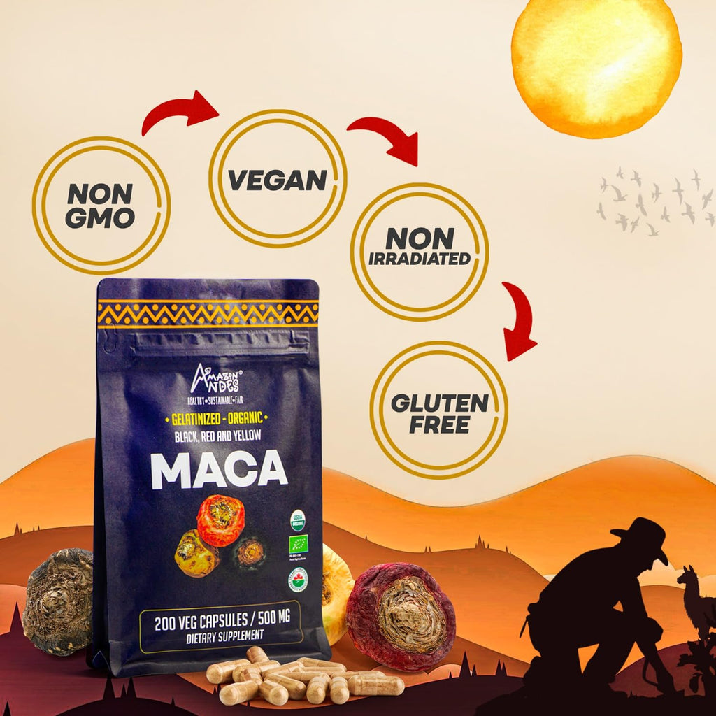 3000mg maca capsules for daily support