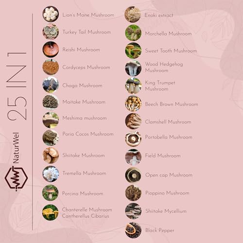 3000mg mushroom supplement for wellness