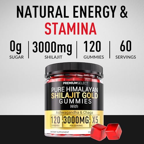 3000mg Shilajit gummies for stamina
