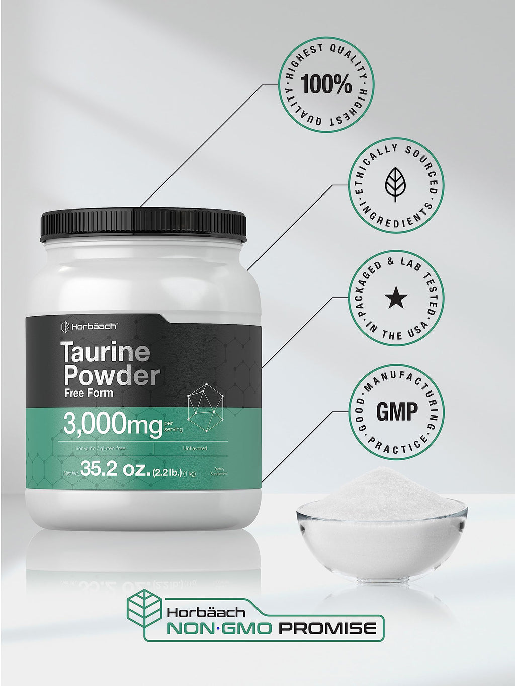 3000mg taurine powder for performance