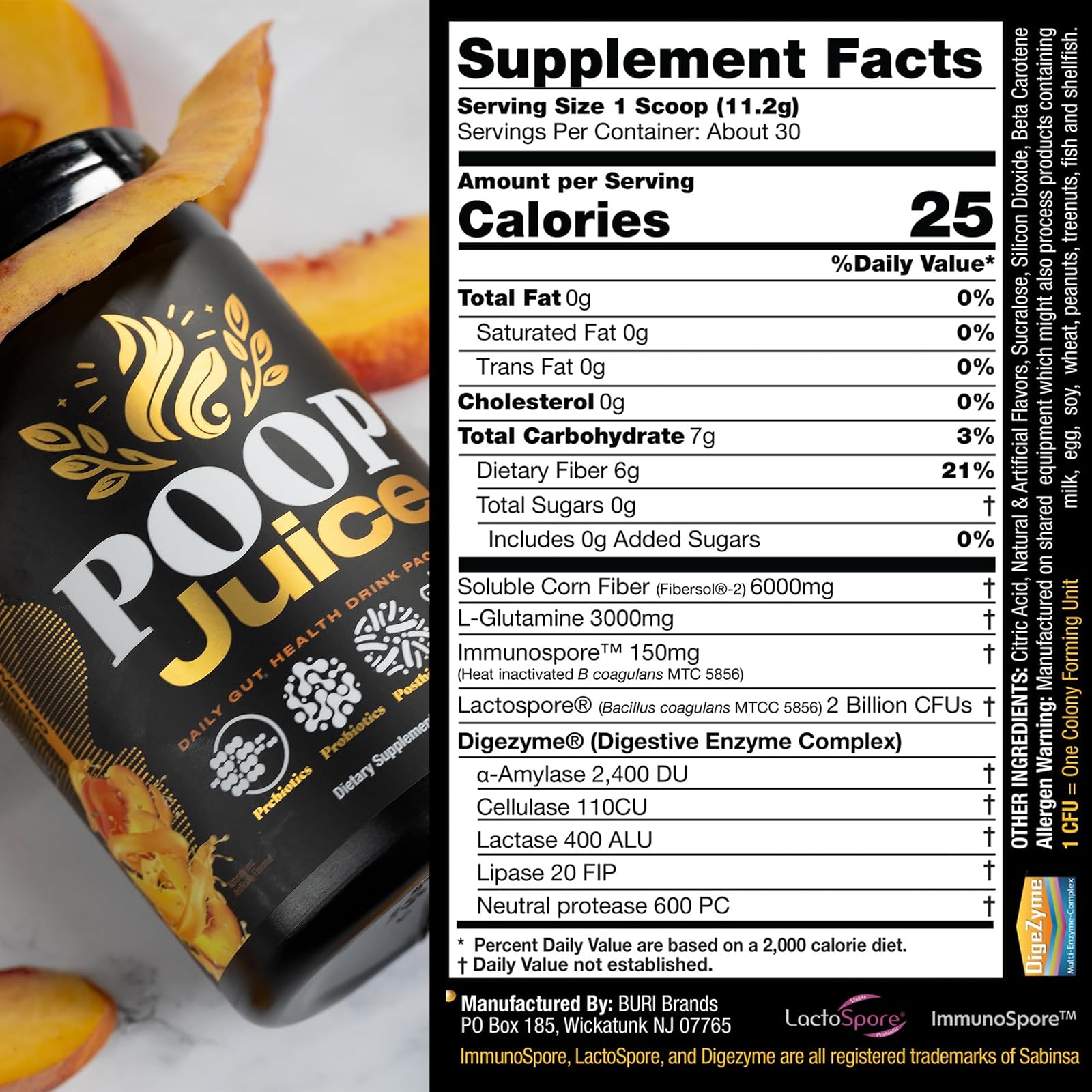 300g fiber supplement for healthy gut