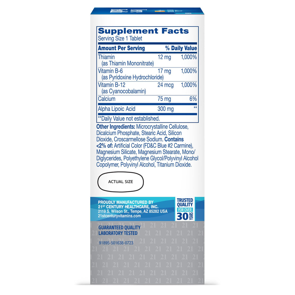 300mg ALA for enhanced energy