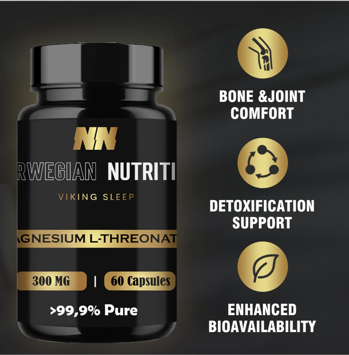 300MG magnesium capsules for focus