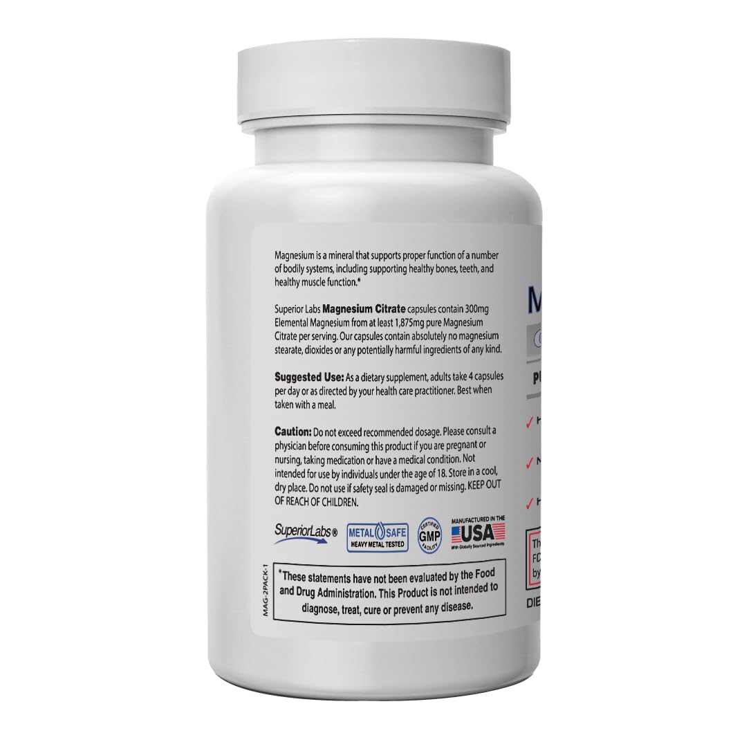 300mg magnesium citrate for total relief