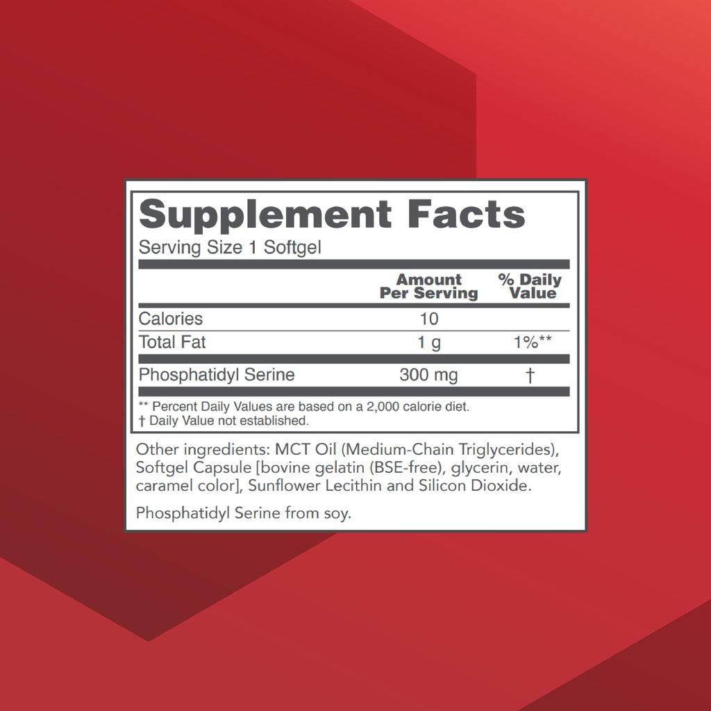 300mg phosphatidylserine softgels