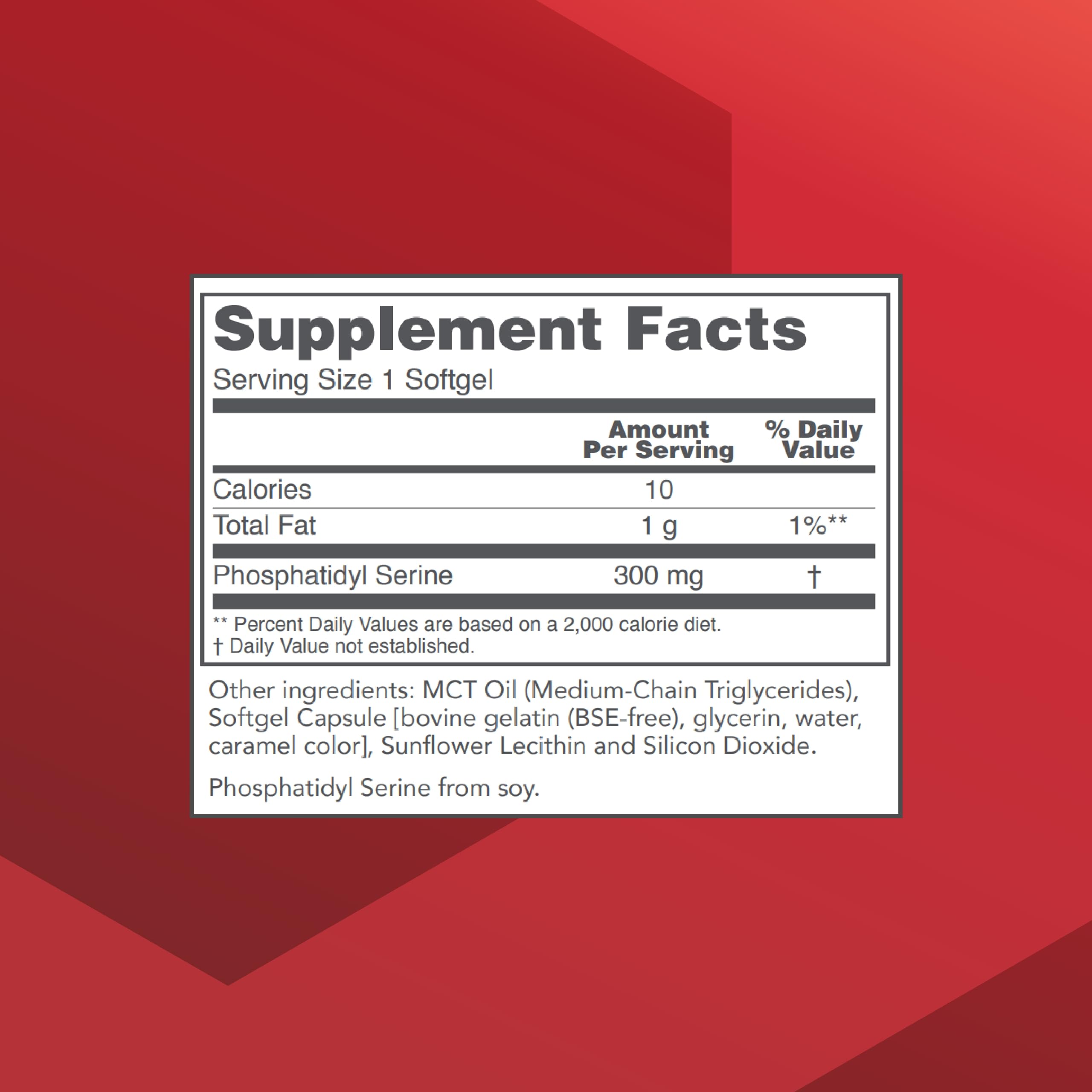 300mg phosphatidylserine softgels