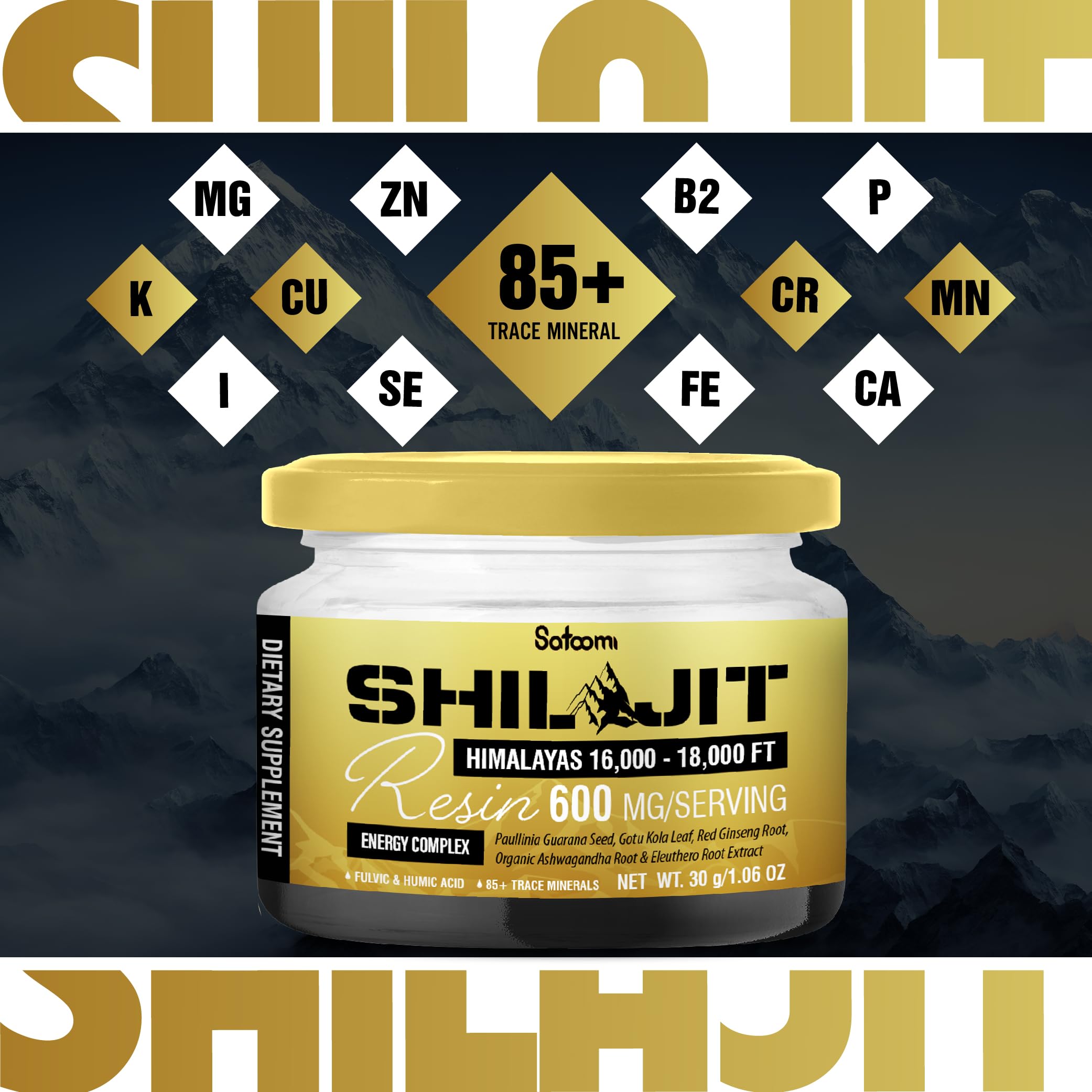 30g shilajit resin for vitality