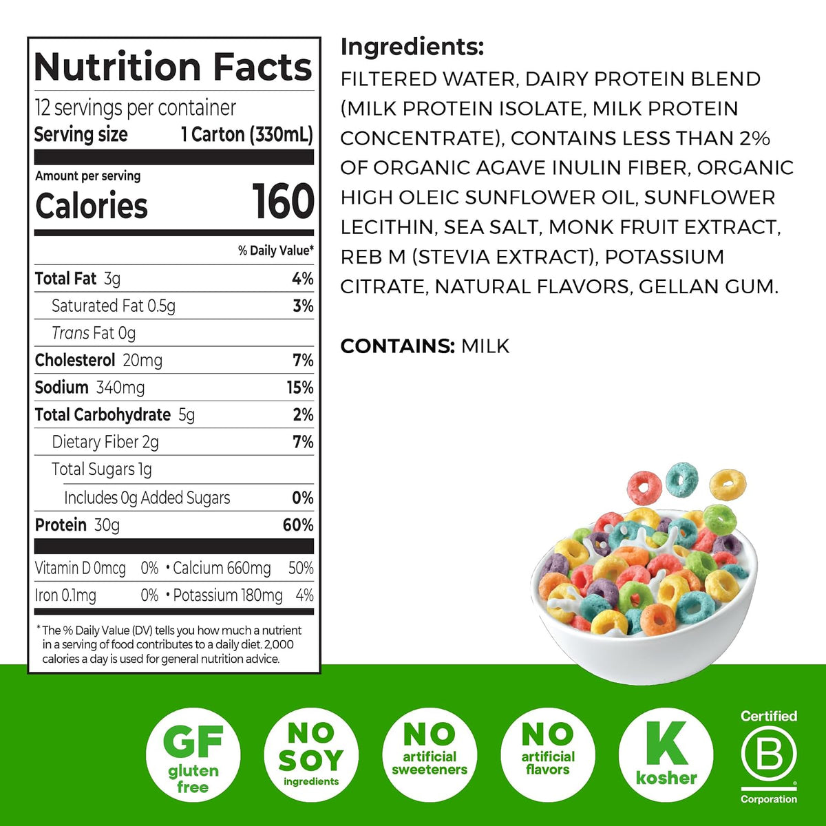 30g whey protein per serving