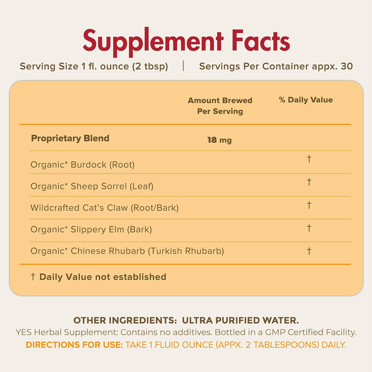 31 oz Essiac formula for immunity