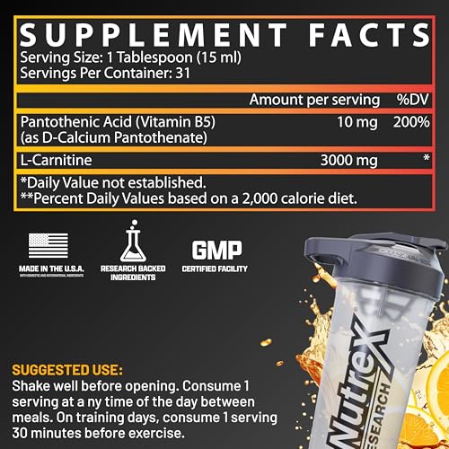 31 servings of l-carnitine liquid