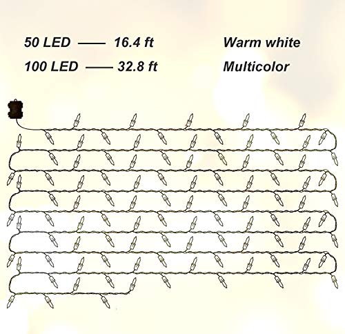 32.8ft string lights with multiple lighting modes