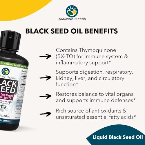 32 fl oz black seed oil bottle