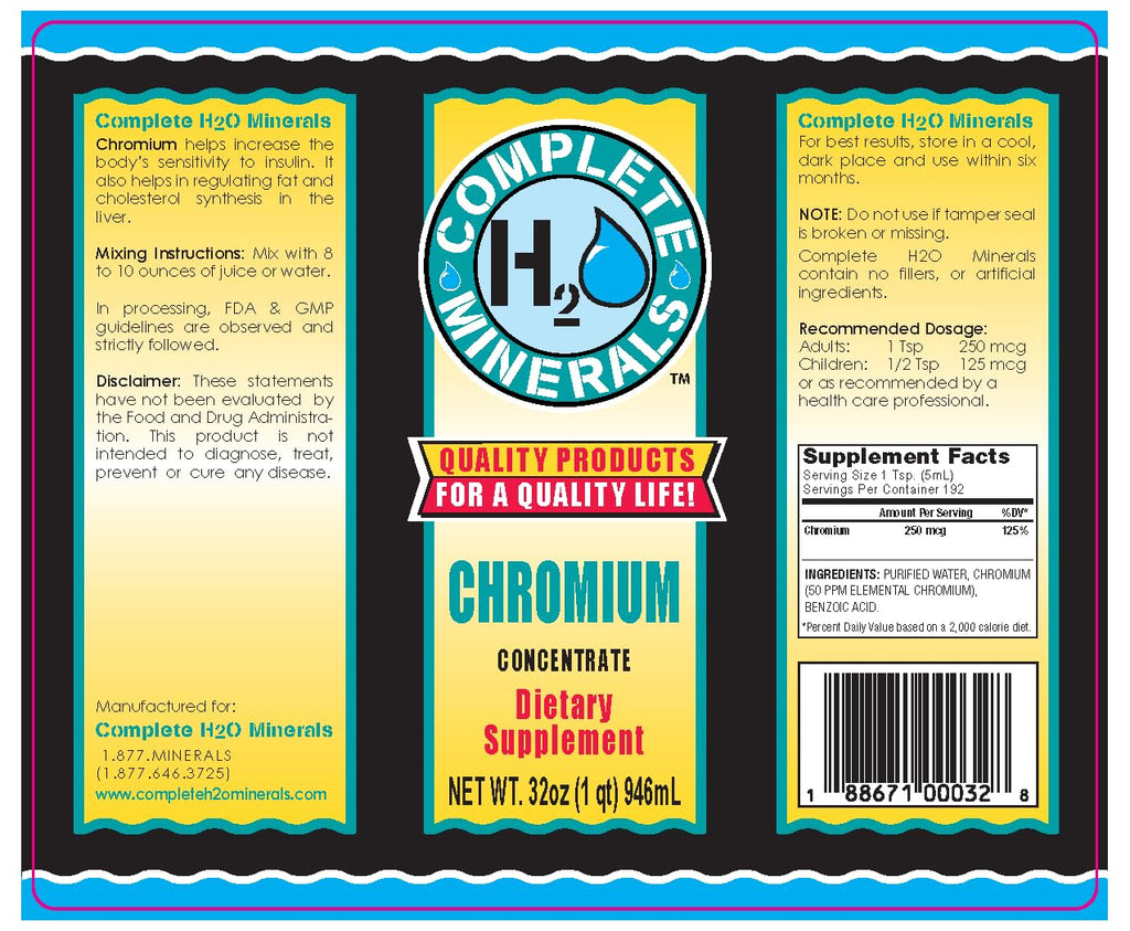 32 fl oz chromium supplement bottle