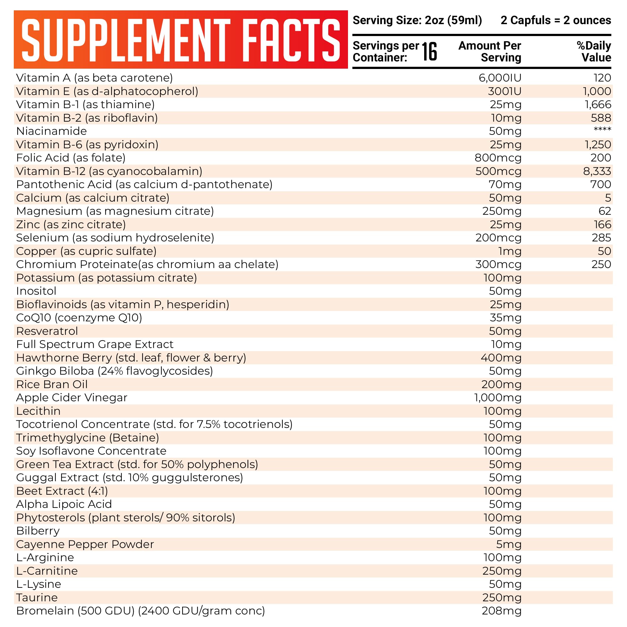 32 oz heart health supplement