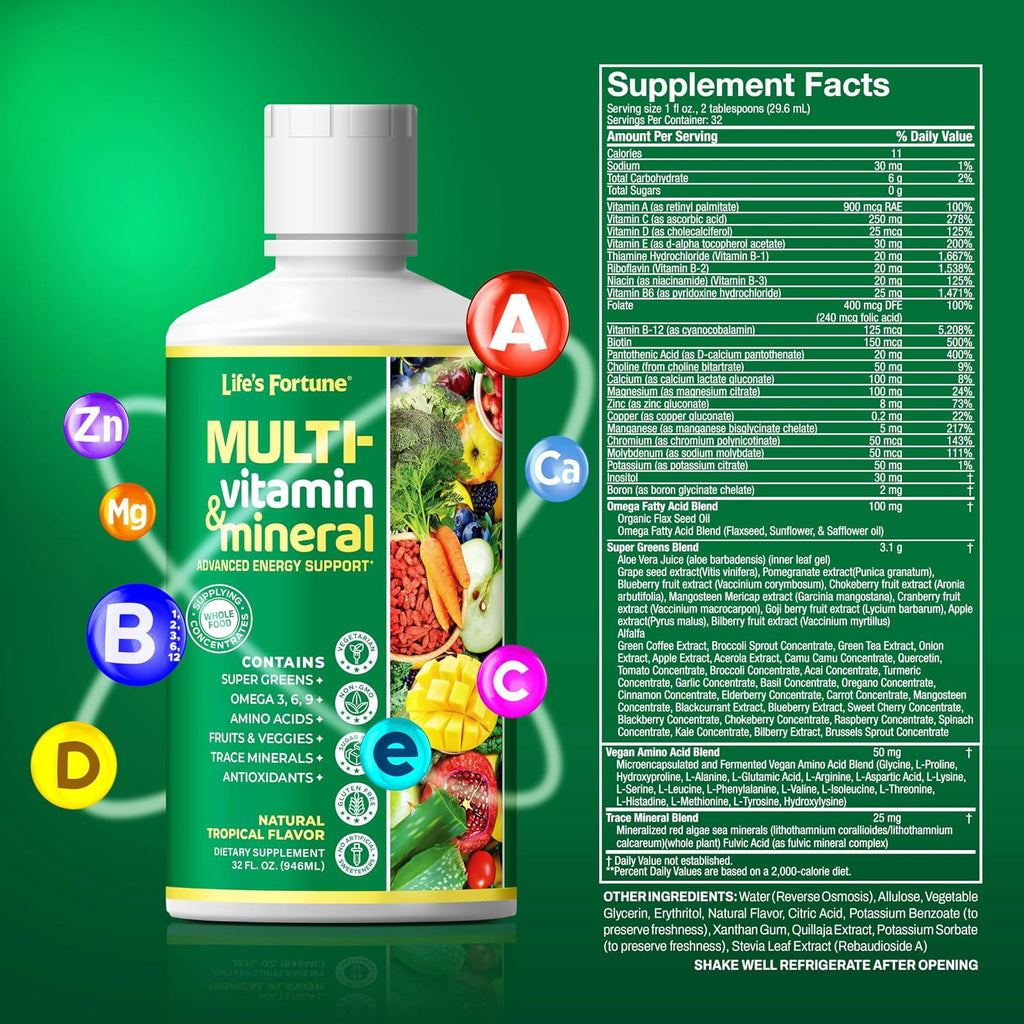 32 oz liquid multivitamin for family health
