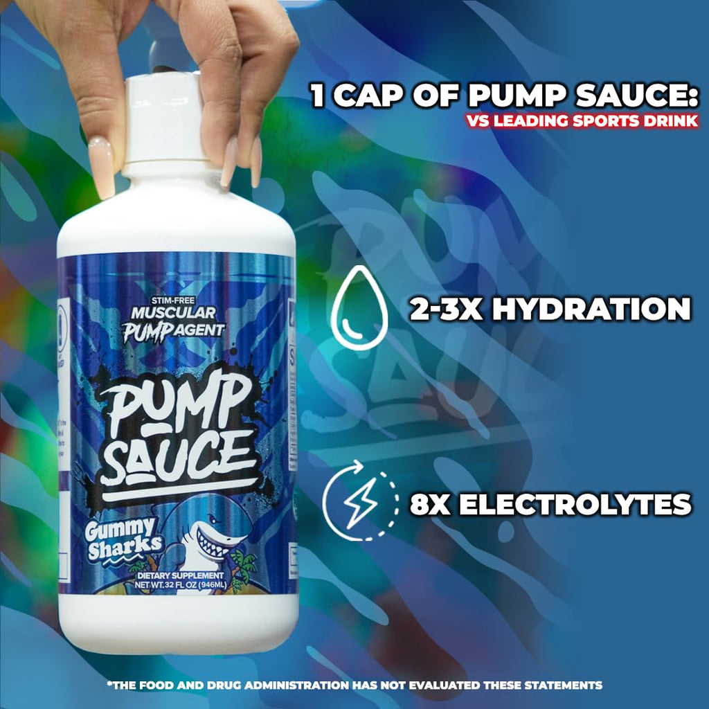 32 oz Pump Sauce pre-workout drink