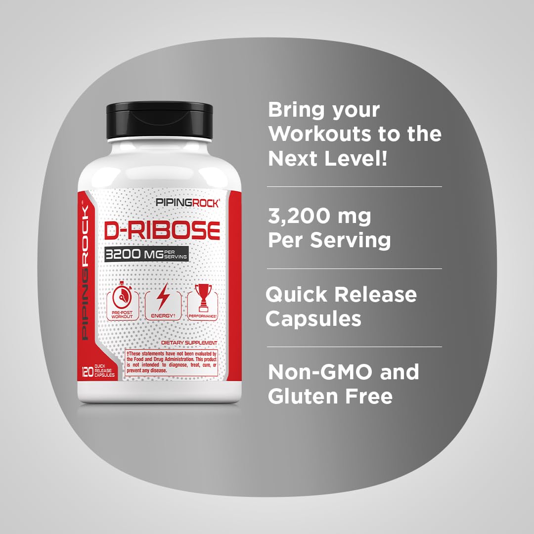 3200 mg D-Ribose for athletic performance