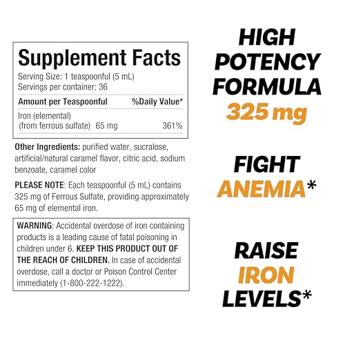 325mg iron dosage for daily health