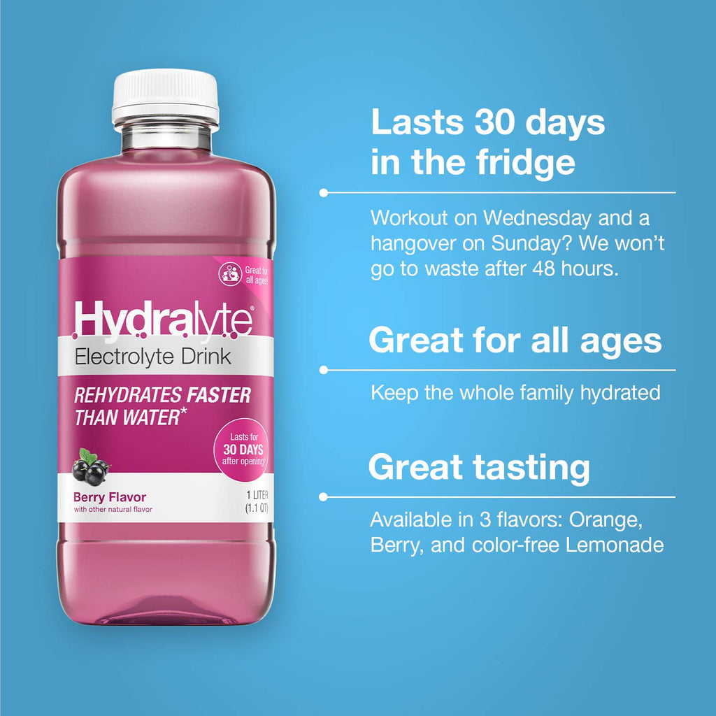 33.8 oz Hydralyte hydration drink