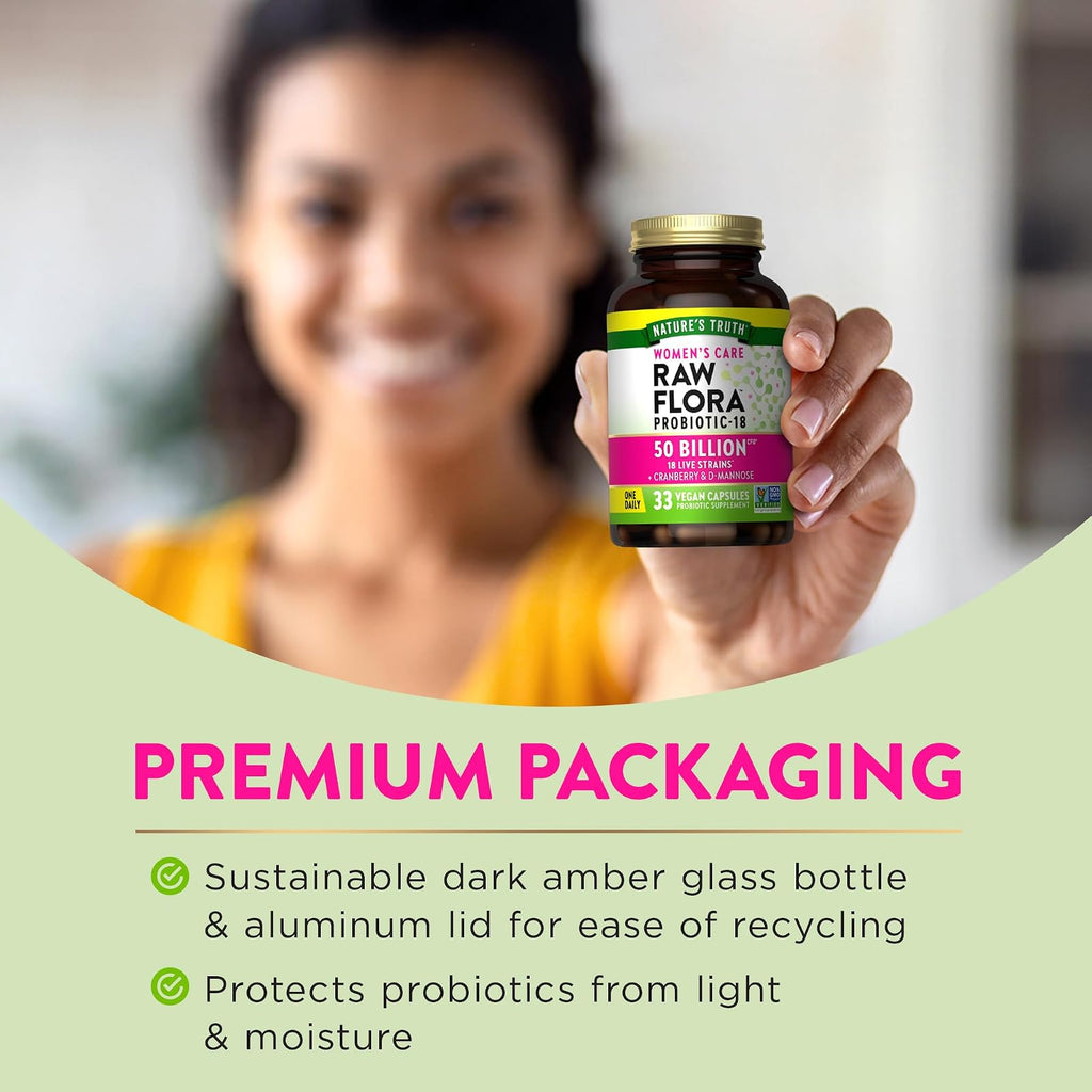 33 capsules of women's probiotics