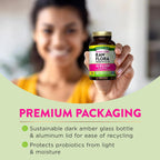 33 capsules of women's probiotics