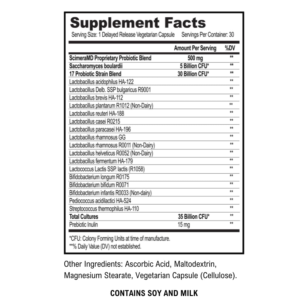 35 billion CFUs probiotic capsules