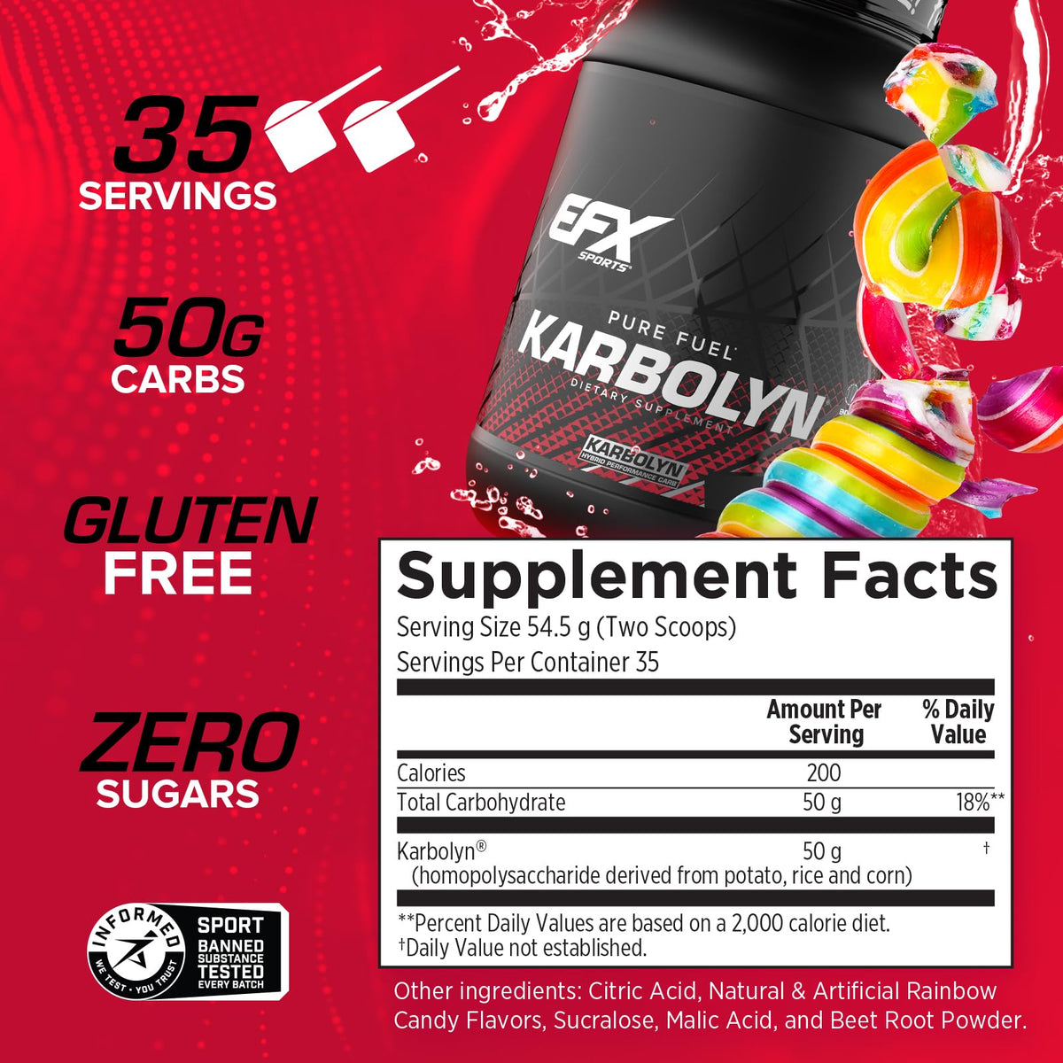 35 servings of energy powder