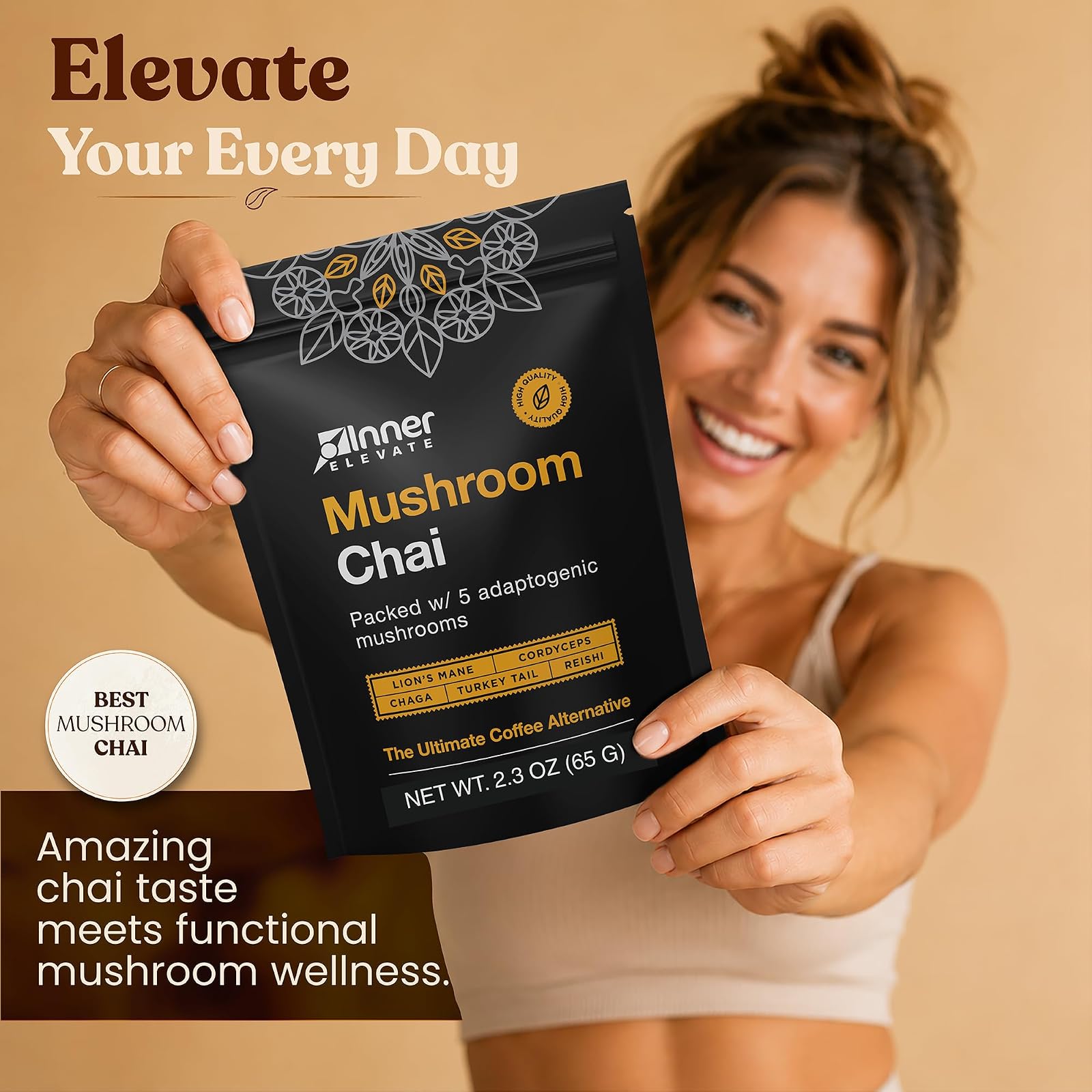 35 servings of mushroom chai