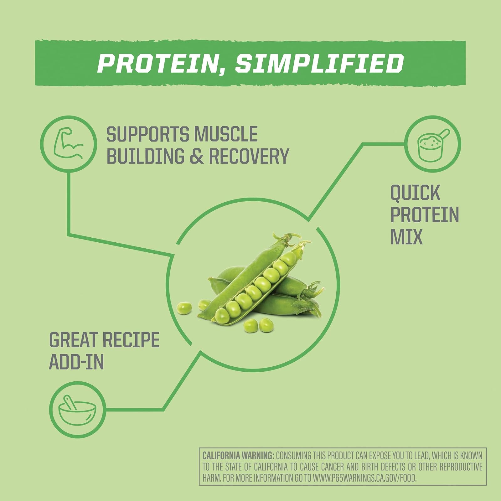 35 servings of pure pea protein