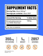350 mg DMAE Bitartrate antioxidant supplement