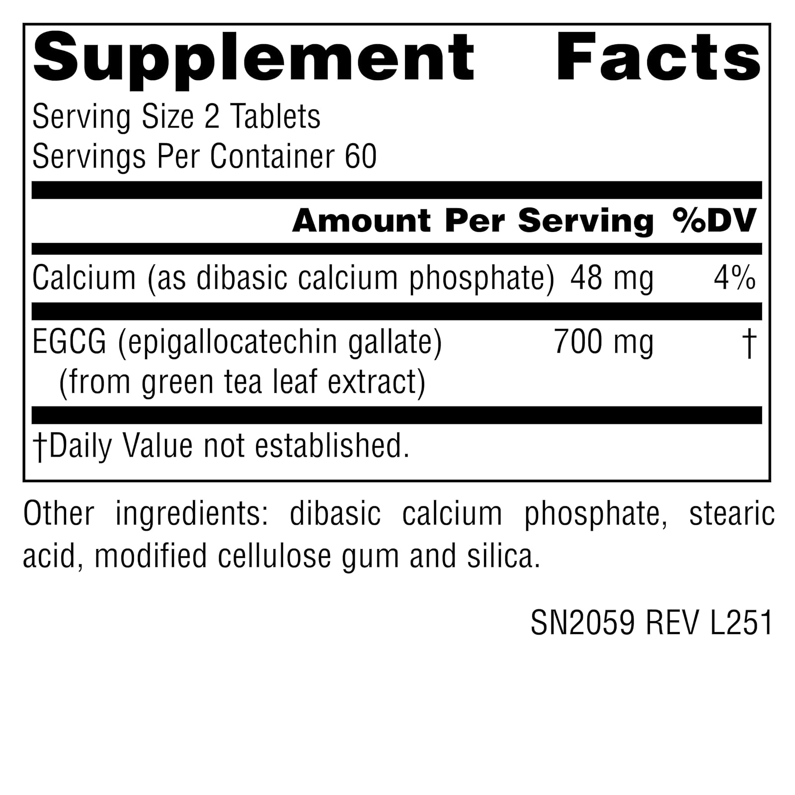 350 mg EGCG for weight management