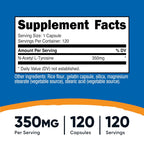 350 mg L-Tyrosine supplement benefits