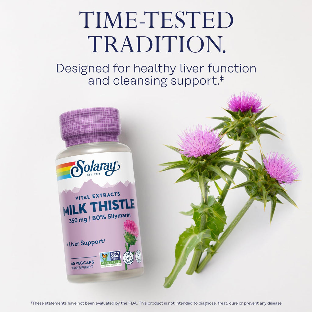 350 mg milk thistle extract vegcaps
