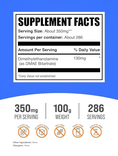 350mg DMAE per serving benefits