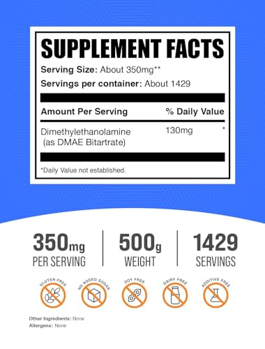 350mg DMAE per serving benefits