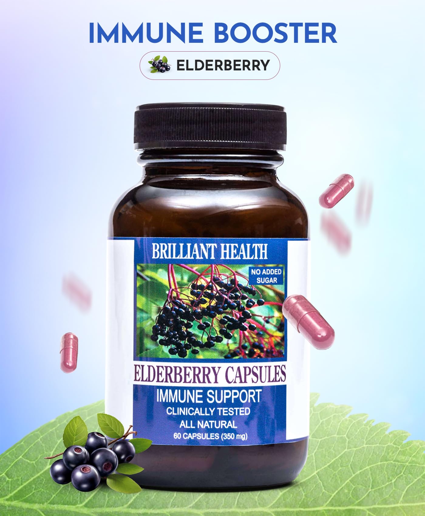 350mg elderberry for antioxidant boost