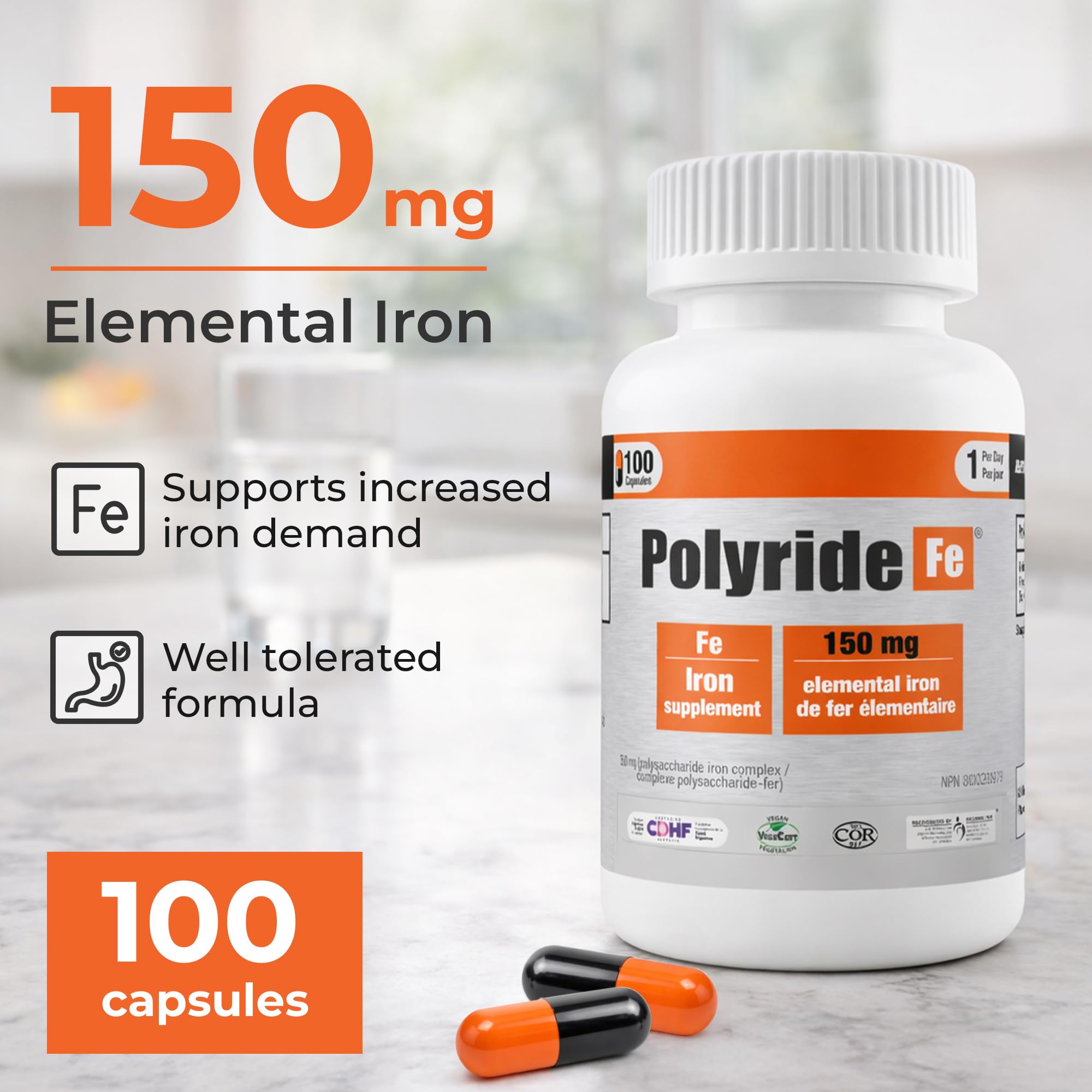 350mg polysaccharide iron complex