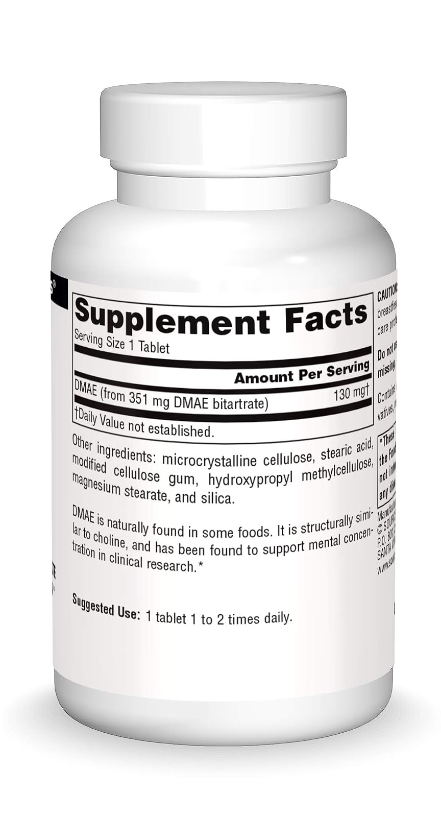 351 mg DMAE for cognitive support