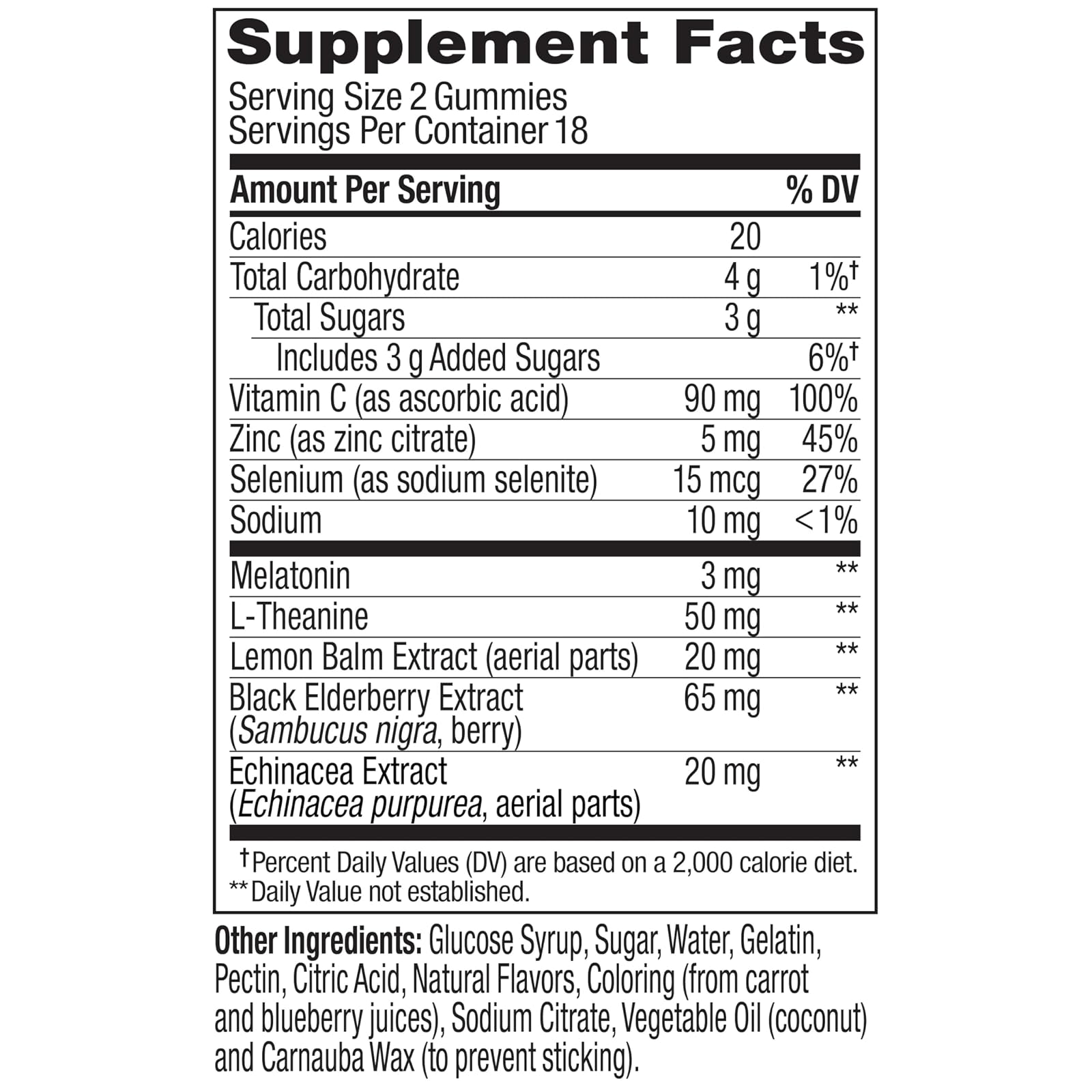 36 count elderberry gummies for daily wellness