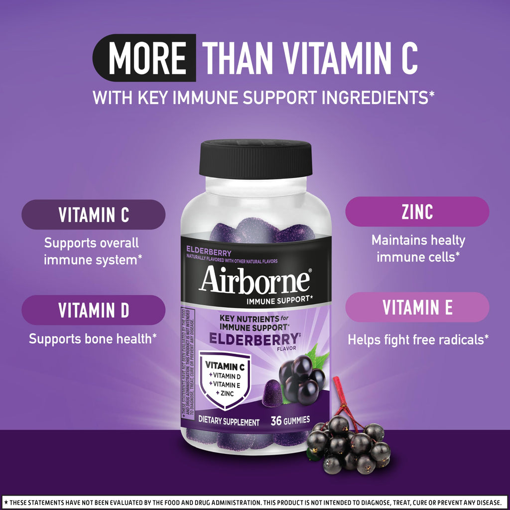36 elderberry gummies for daily health