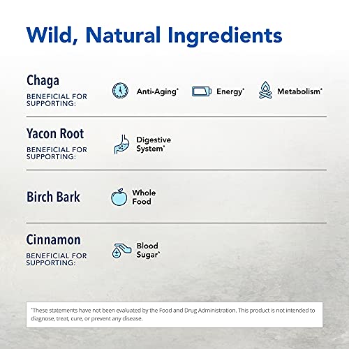 36 servings of chaga mushroom mix