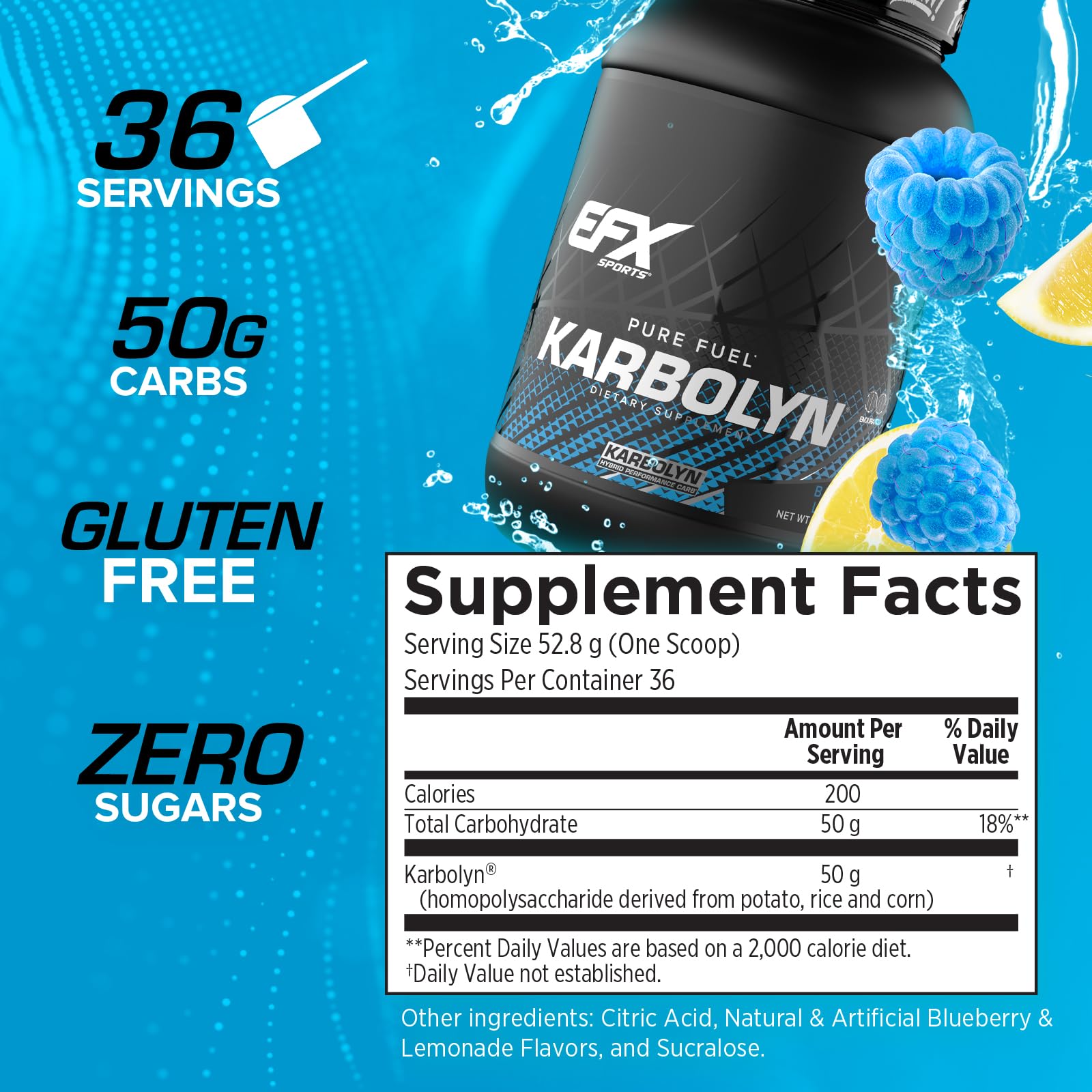36 servings of EFX Sports fuel