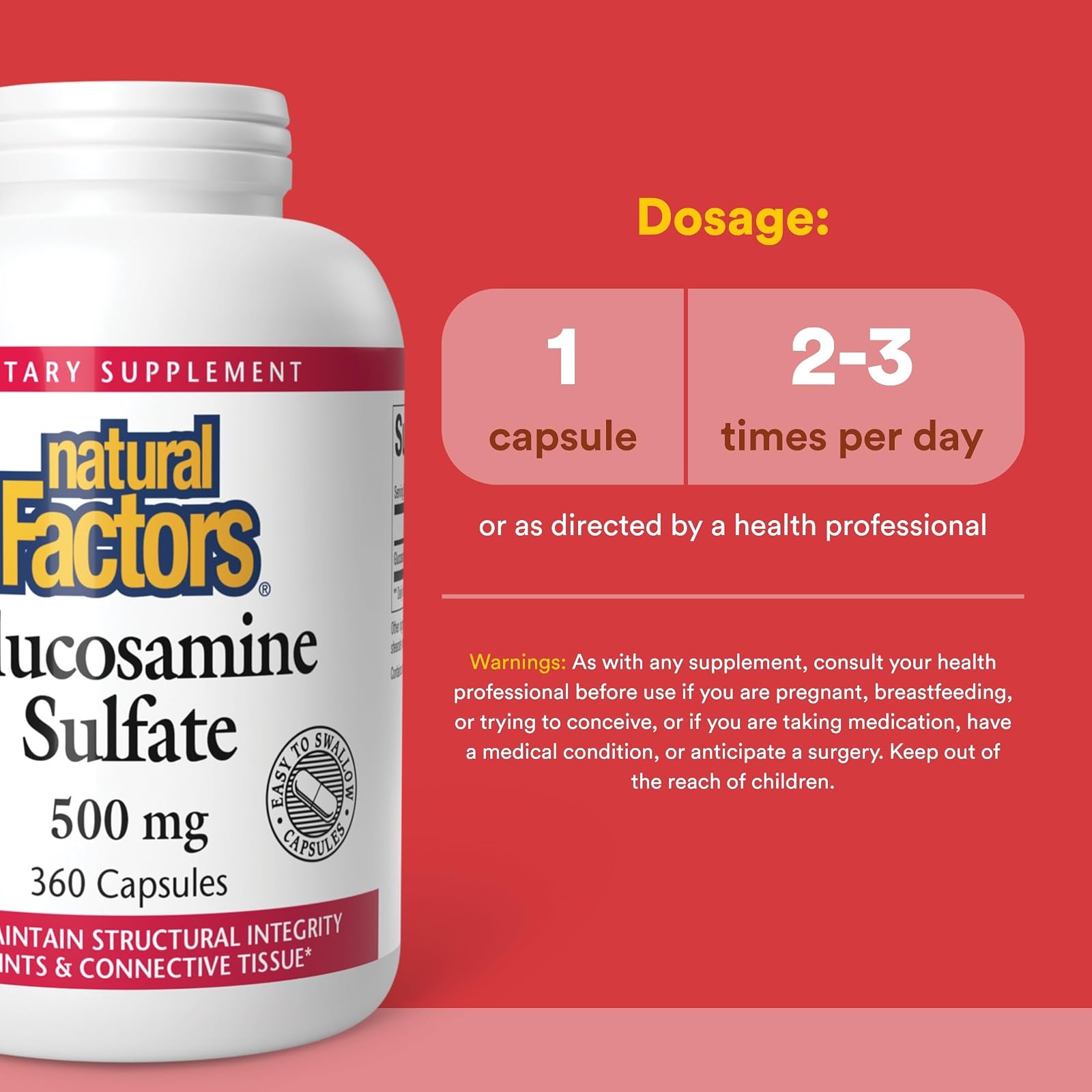 360 capsules glucosamine for mobility